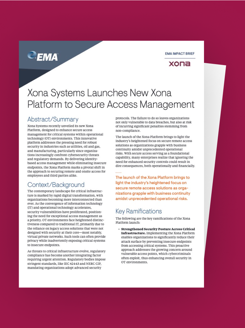 EMA Impact Brief: Xona Systems Launches New Xona Platform to Secure ...